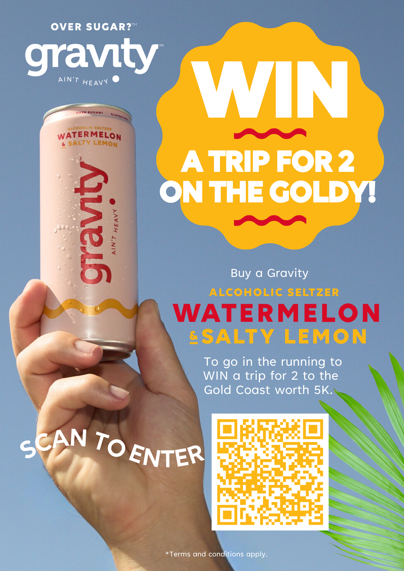 WIN a trip to the Gold Coast worth 5k! – Gravity Drinks Co.